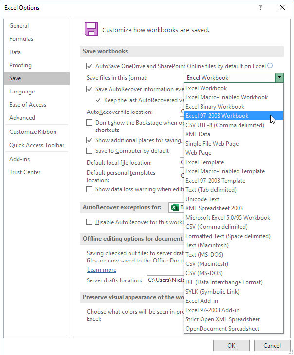 Save in Excel 97-2003 Format - Step by Step Tutorial Save in Excel 97-2003 Format - Step by Step Tutorial