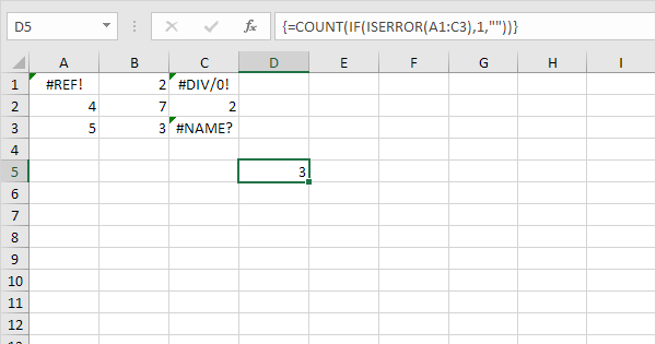 Count Errors in Excel - Step by Step Tutorial Count Errors in Excel - Step by Step Tutorial