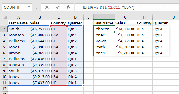 FILTER function in Excel - Step by Step Tutorial FILTER function in Excel - Step by Step Tutorial