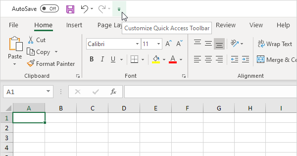 Quick Access Toolbar in Excel - Step by Step Tutorial Quick Access Toolbar in Excel - Step by Step Tutorial