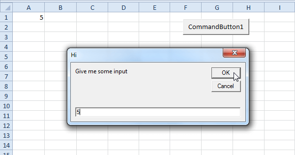 Excel VBA InputBox Function - Easy Excel Macros Excel VBA InputBox Function - Easy Excel Macros