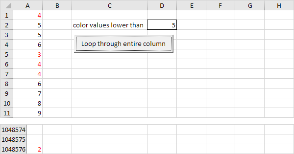 Loop through Entire Column in Excel VBA Loop through Entire Column in Excel VBA