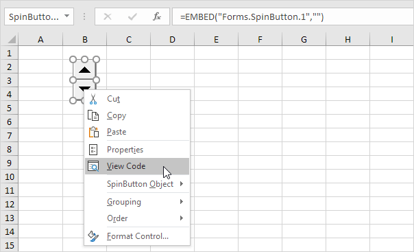 Spin Button in Excel VBA - Step by Step Tutorial Spin Button in Excel VBA - Step by Step Tutorial